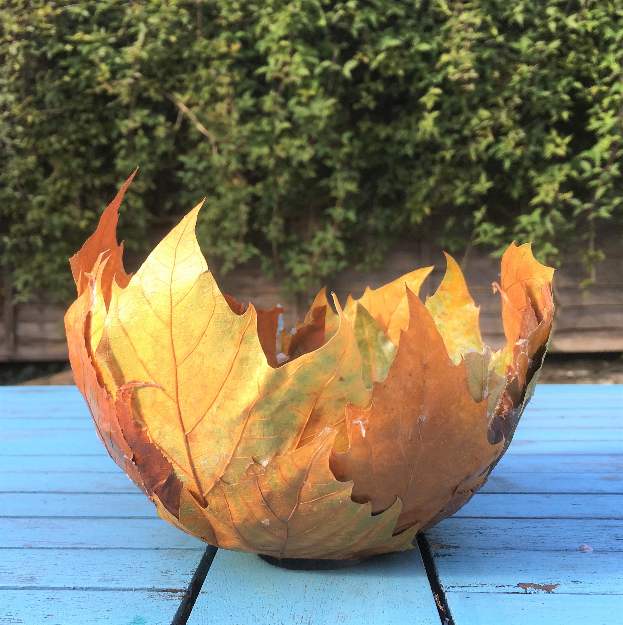 Make an autumn leaf bowl - Mud & Bloom