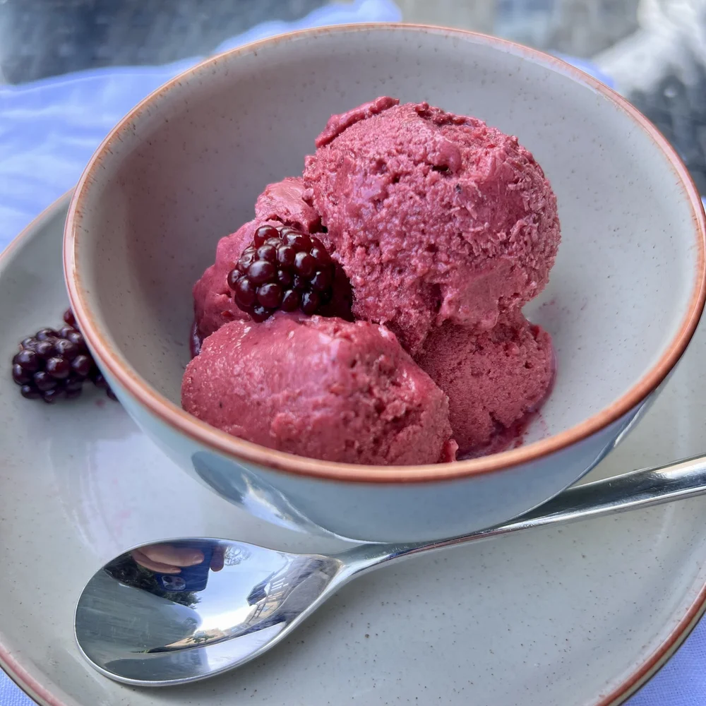 Make blackberry ice cream - Mud & Bloom