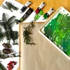 Make nature printed Christmas cards - Mud & Bloom