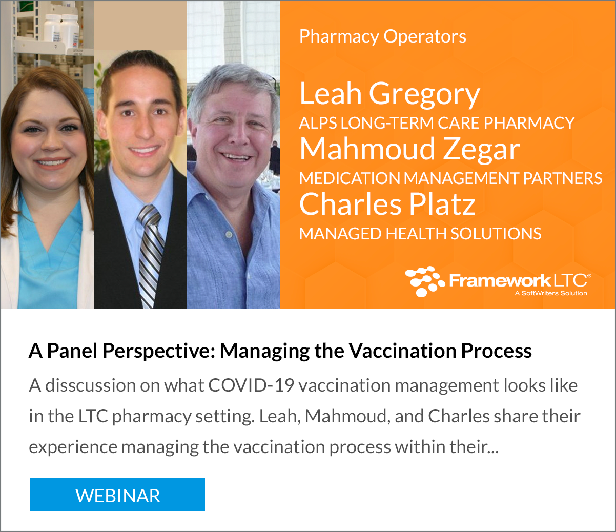 Webinars — FrameworkLTC Pharmacy Software Platform