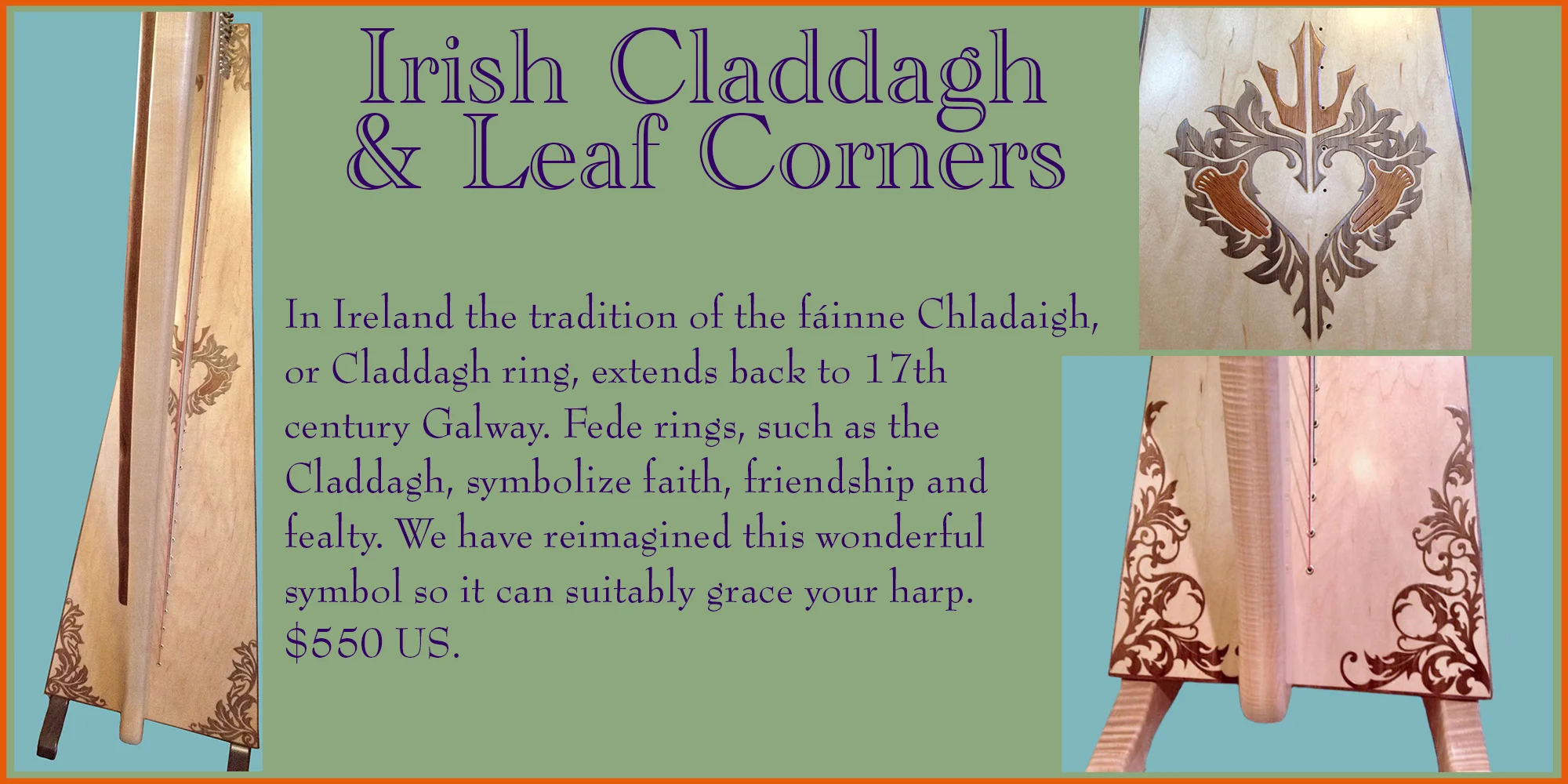 Rees Harps Ornamentation — Rees Harps Inc.