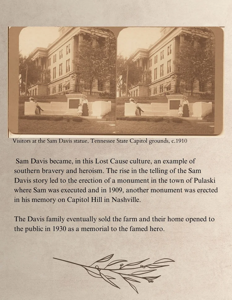Sam Davis: Boy Hero — The Historic Sam Davis Home and Museum: A ...