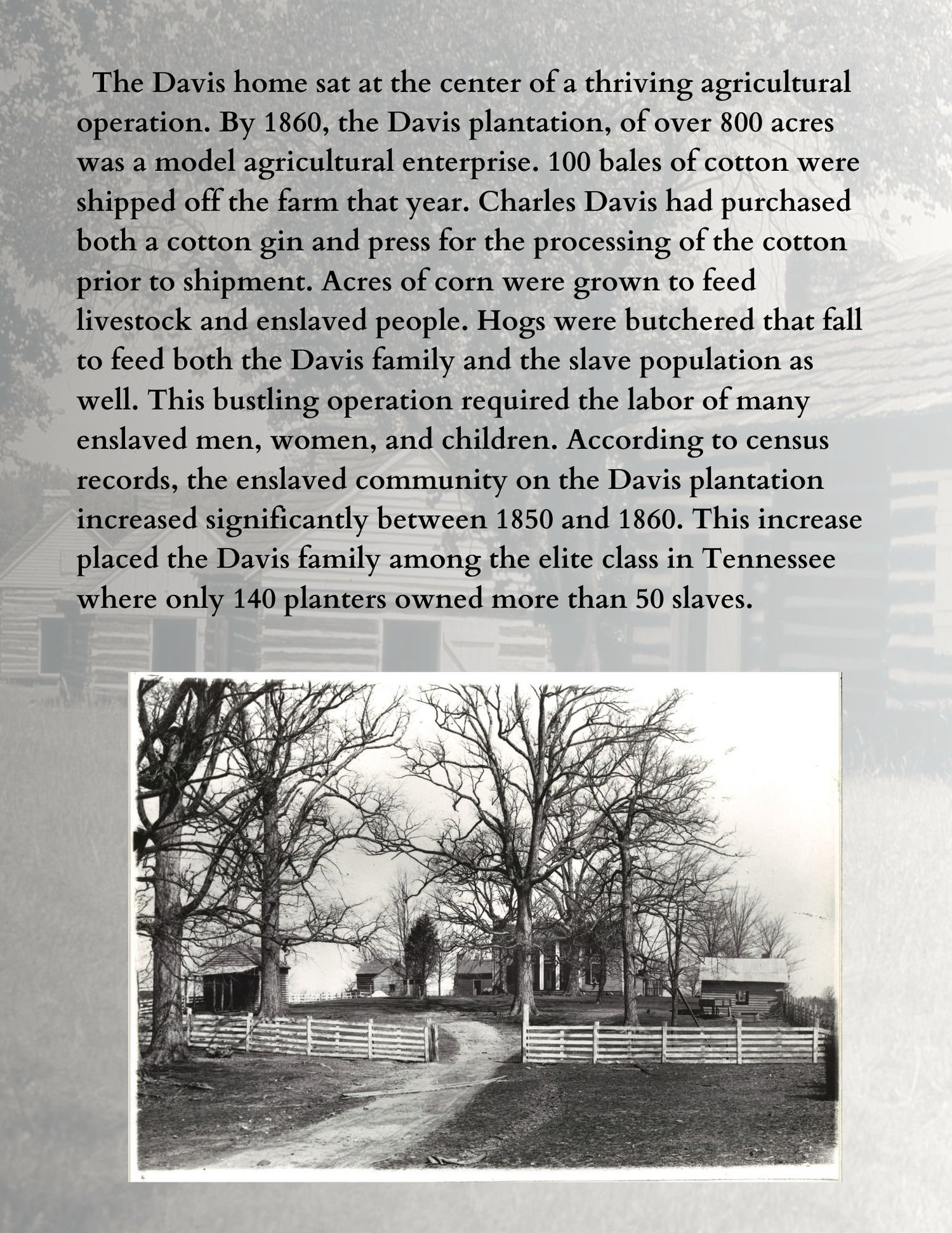 The Davis Farm — The Historic Sam Davis Home and Museum: A Nonprofit ...