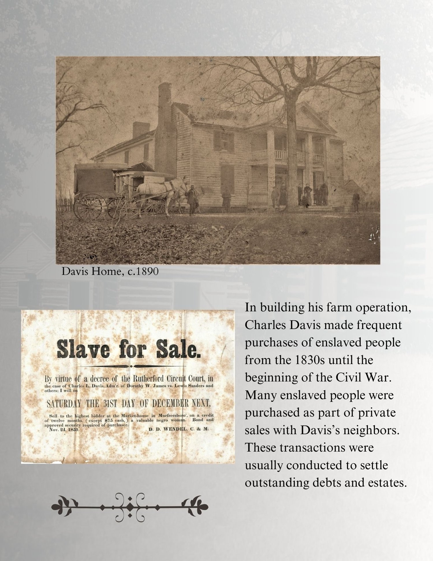 The Davis Farm — The Historic Sam Davis Home and Museum: A Nonprofit ...