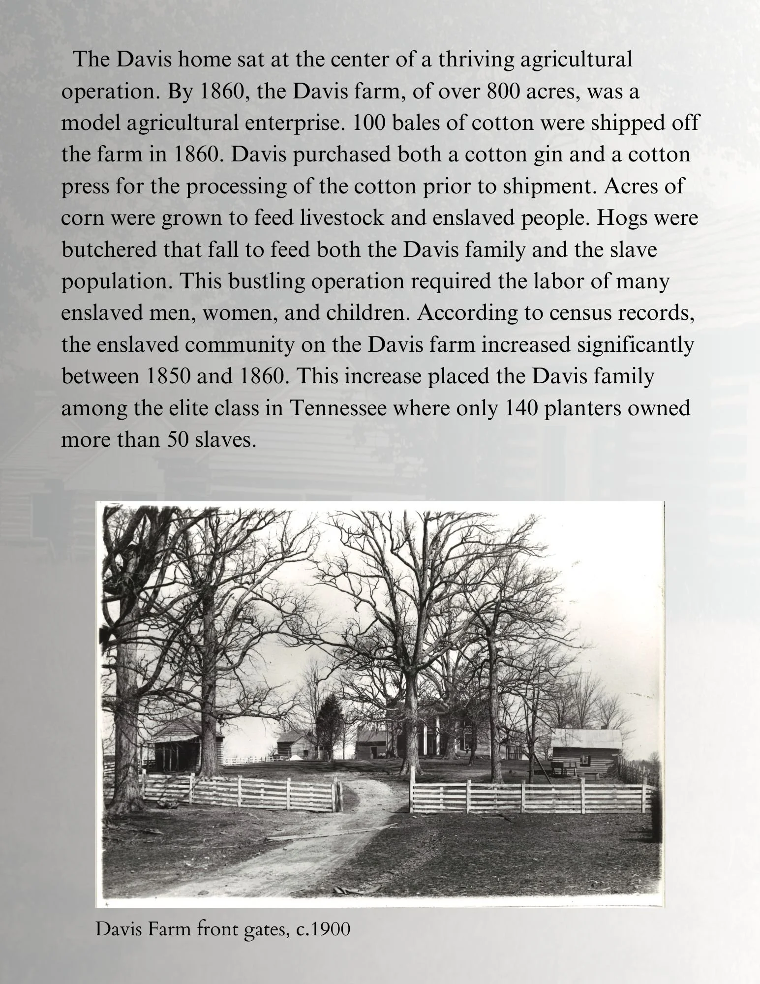 The Davis Farm — The Historic Sam Davis Home and Museum: A Nonprofit ...