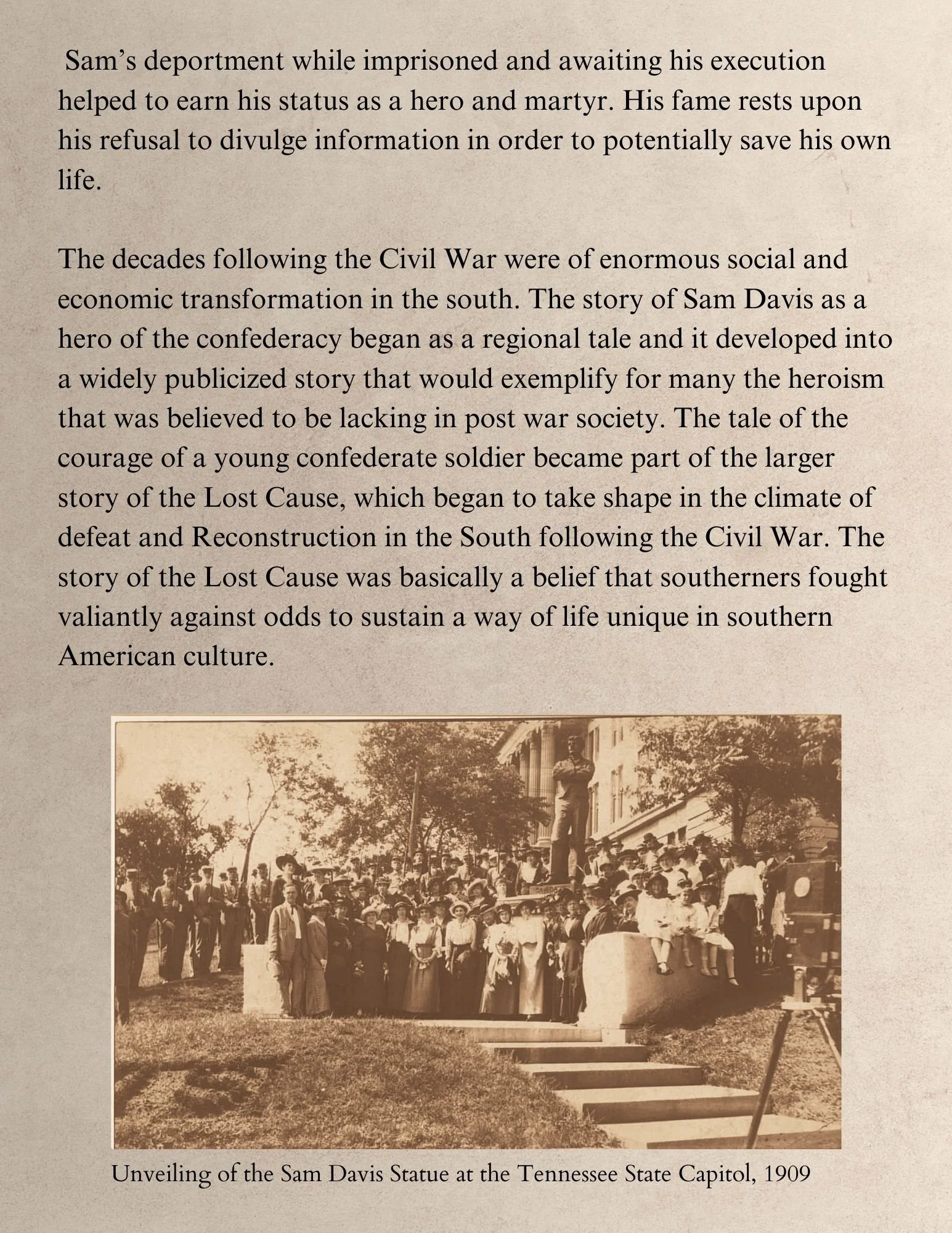 Sam Davis: Boy Hero — The Historic Sam Davis Home and Museum: A ...