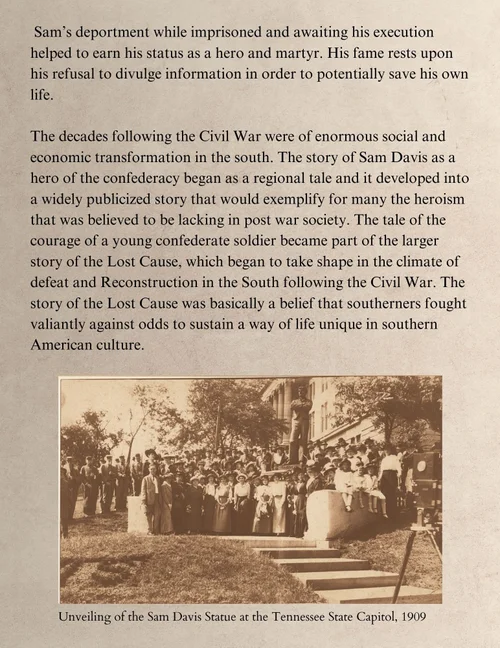 Sam Davis: Boy Hero — The Historic Sam Davis Home and Museum: A ...