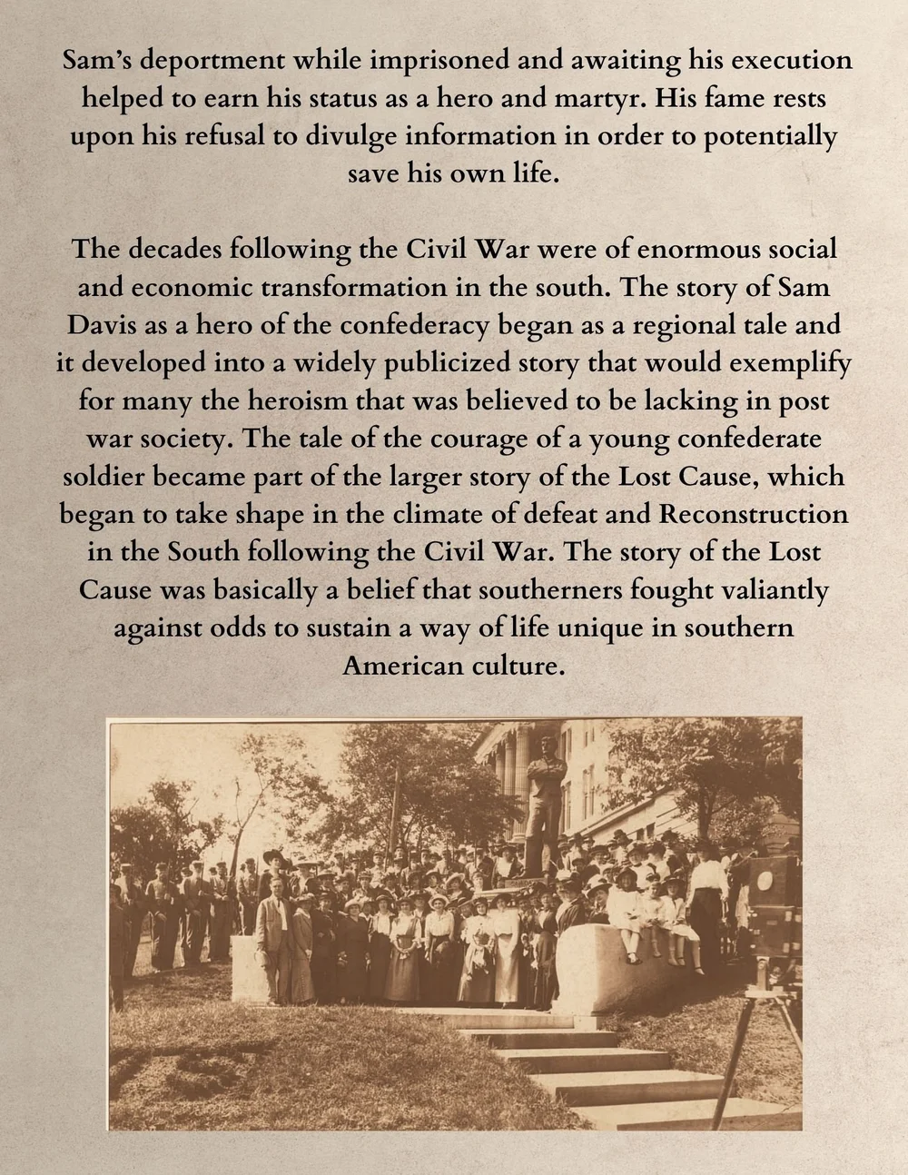 Sam Davis: Boy Hero — The Historic Sam Davis Home and Museum: A ...