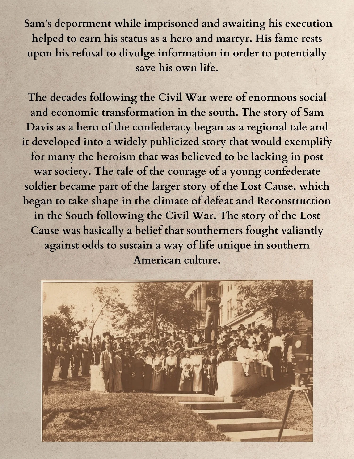 Sam Davis: Boy Hero — The Historic Sam Davis Home and Museum: A ...