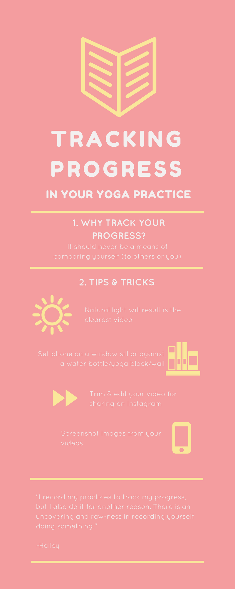 Tracking Progress: Why I record my yoga practice — Hailey Heishman
