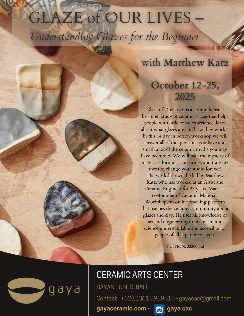 Matthew Katz Workshop — Gaya Ceramic