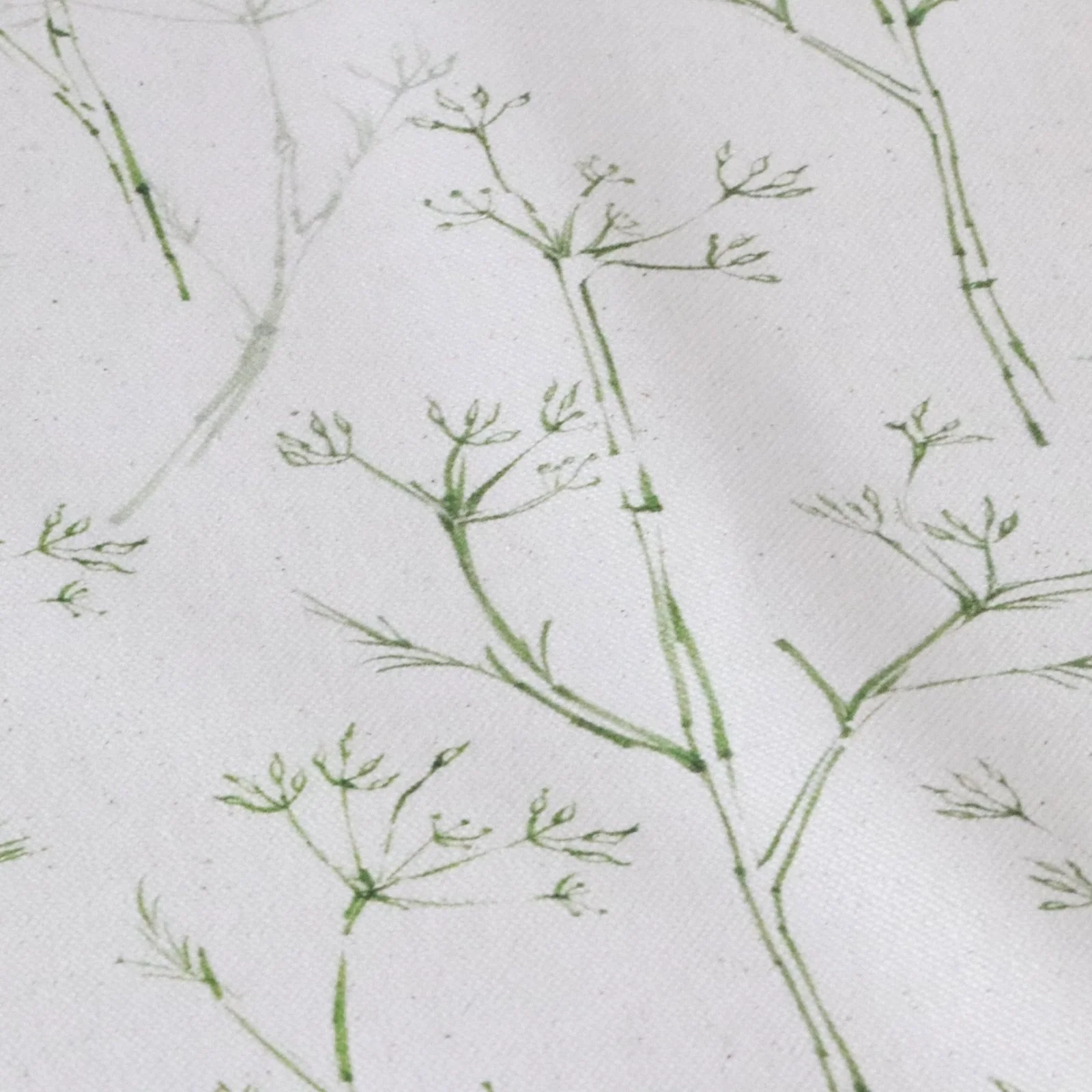 Sweet Herb Fennel Natural GOTS Certified Organic Soft Furnishing Fabric ...