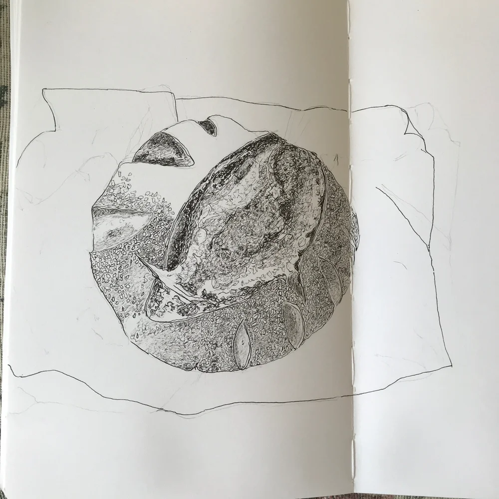 Bread Drawing Art