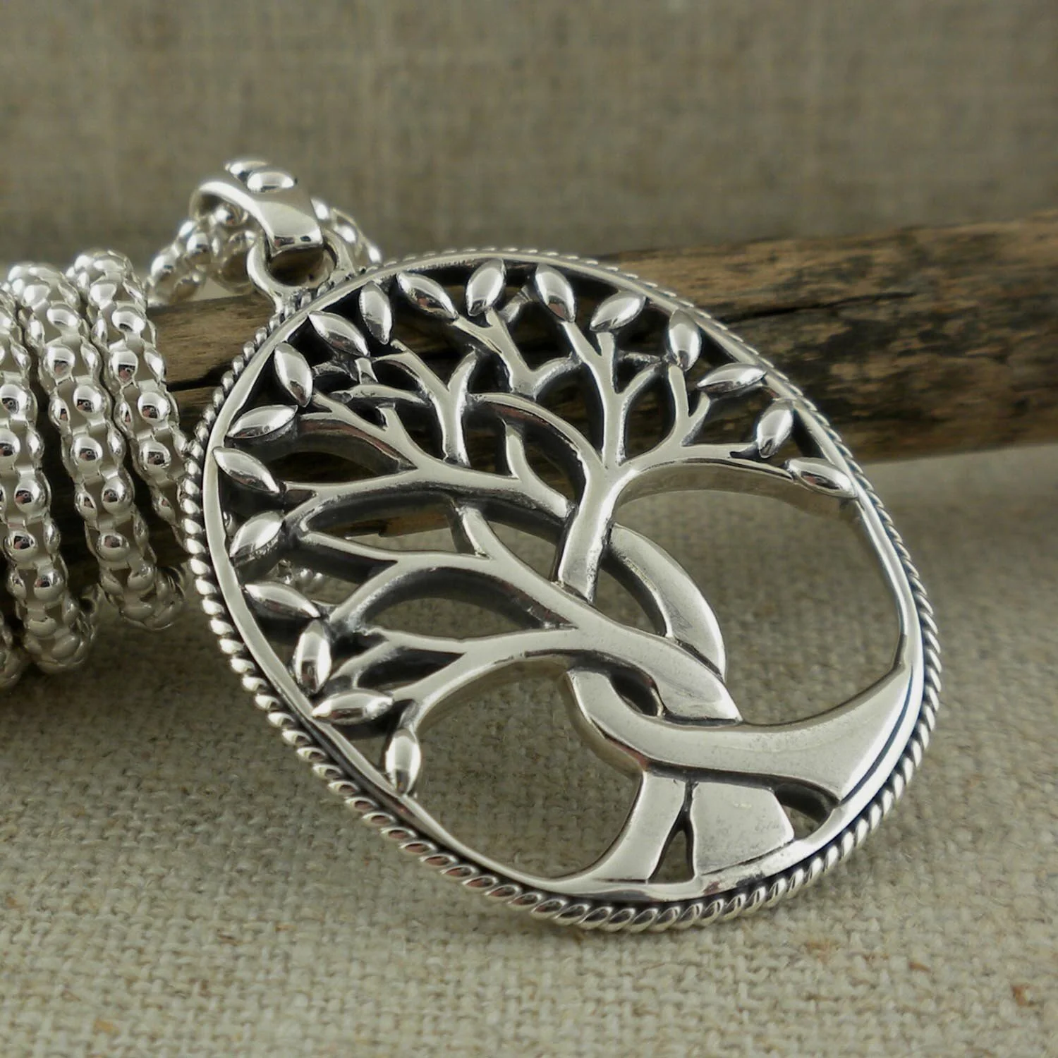 Celtic Tree of Life Pendant in all Sterling Silver — Basil-Ltd: Irish ...