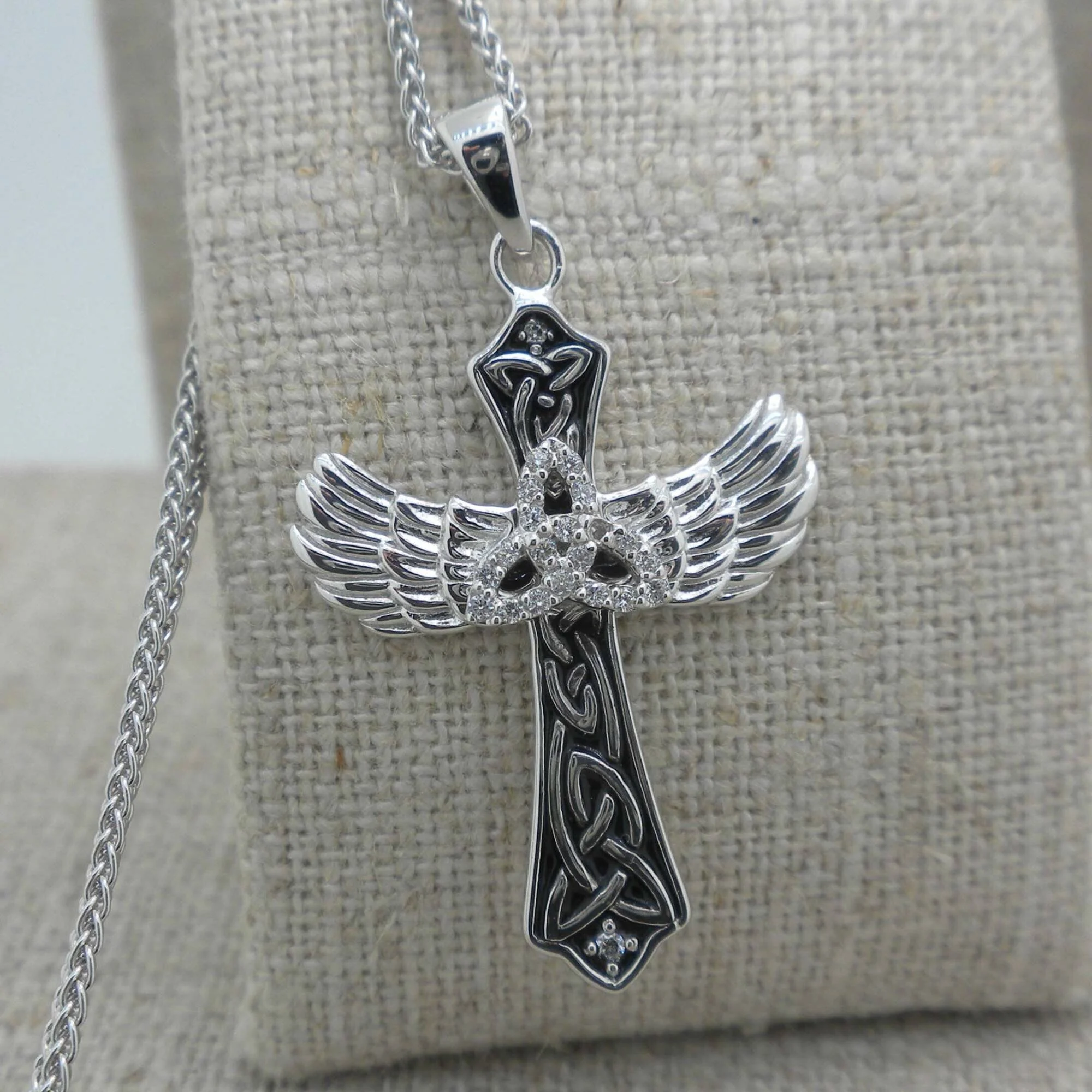 Celtic Cross With Angel Wings