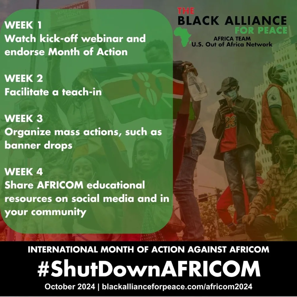 2024 Int'l Month of Action Against AFRICOM — The Black Alliance for Peace