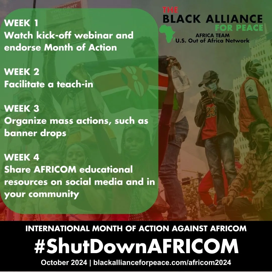 2024 Int'l Month of Action Against AFRICOM — The Black Alliance for Peace