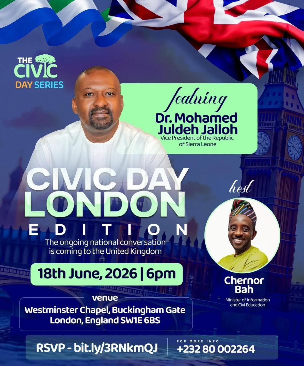 Sierra Leone Diaspora Week London 2026 — Vickie Remoe
