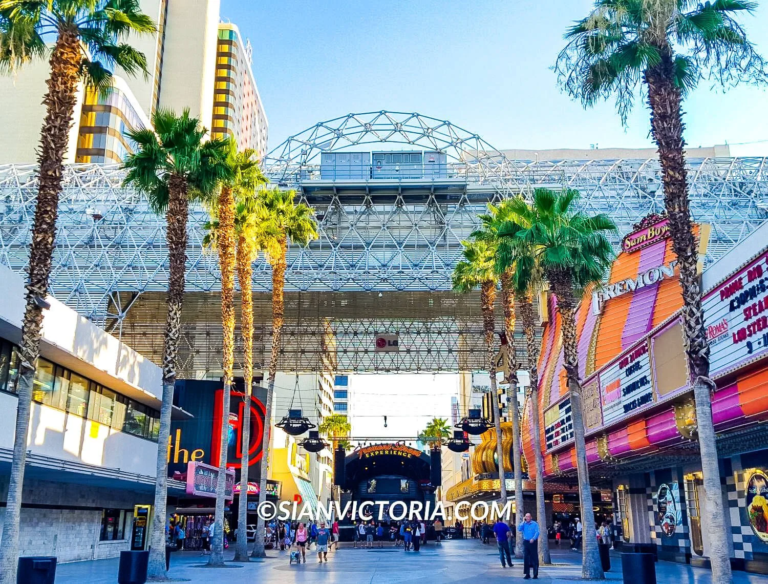 Fremont Street Experience in Downtown Las Vegas — Sian Victoria.