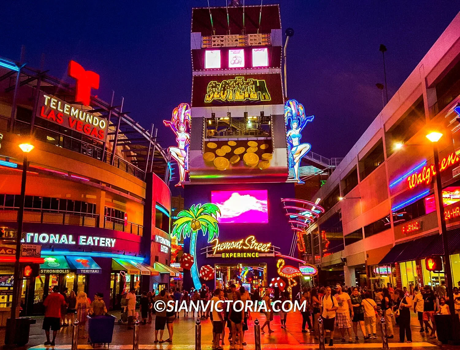 Fremont Street Experience in Downtown Las Vegas — Sian Victoria.