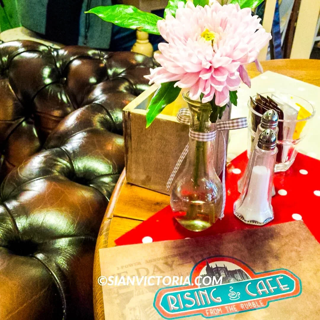 Rising Cafe - Coventry Cathedral - Vintage Tea Room — Sian Victoria.