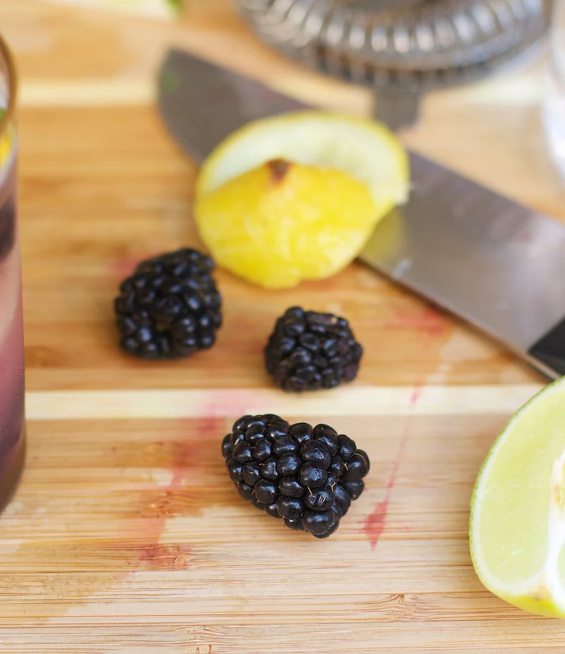 Blackberry Mint Gimlet