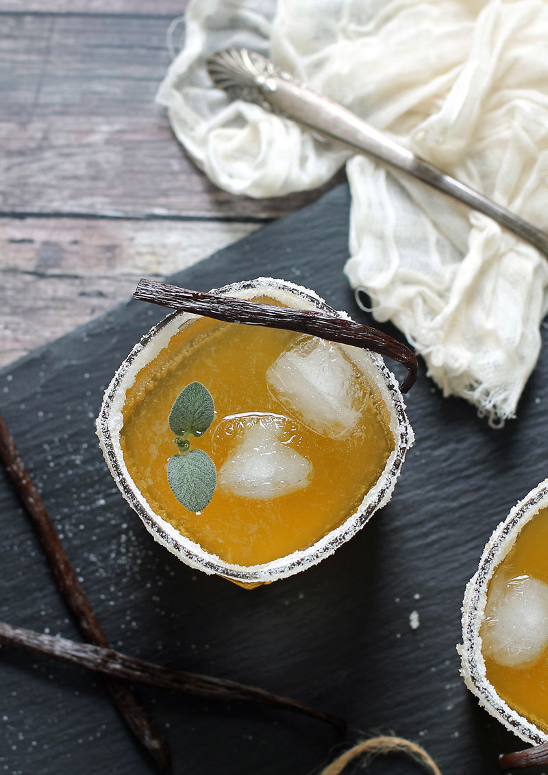 Squash + Sage Shrub Cocktails