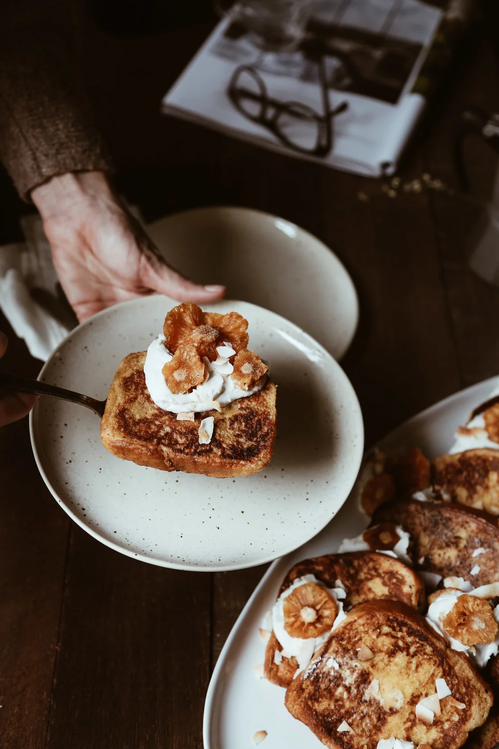 Triple Coconut Brioche French Toast