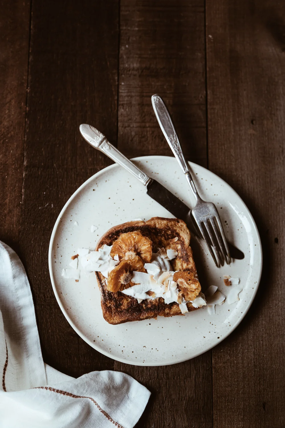 Triple Coconut Brioche French Toast