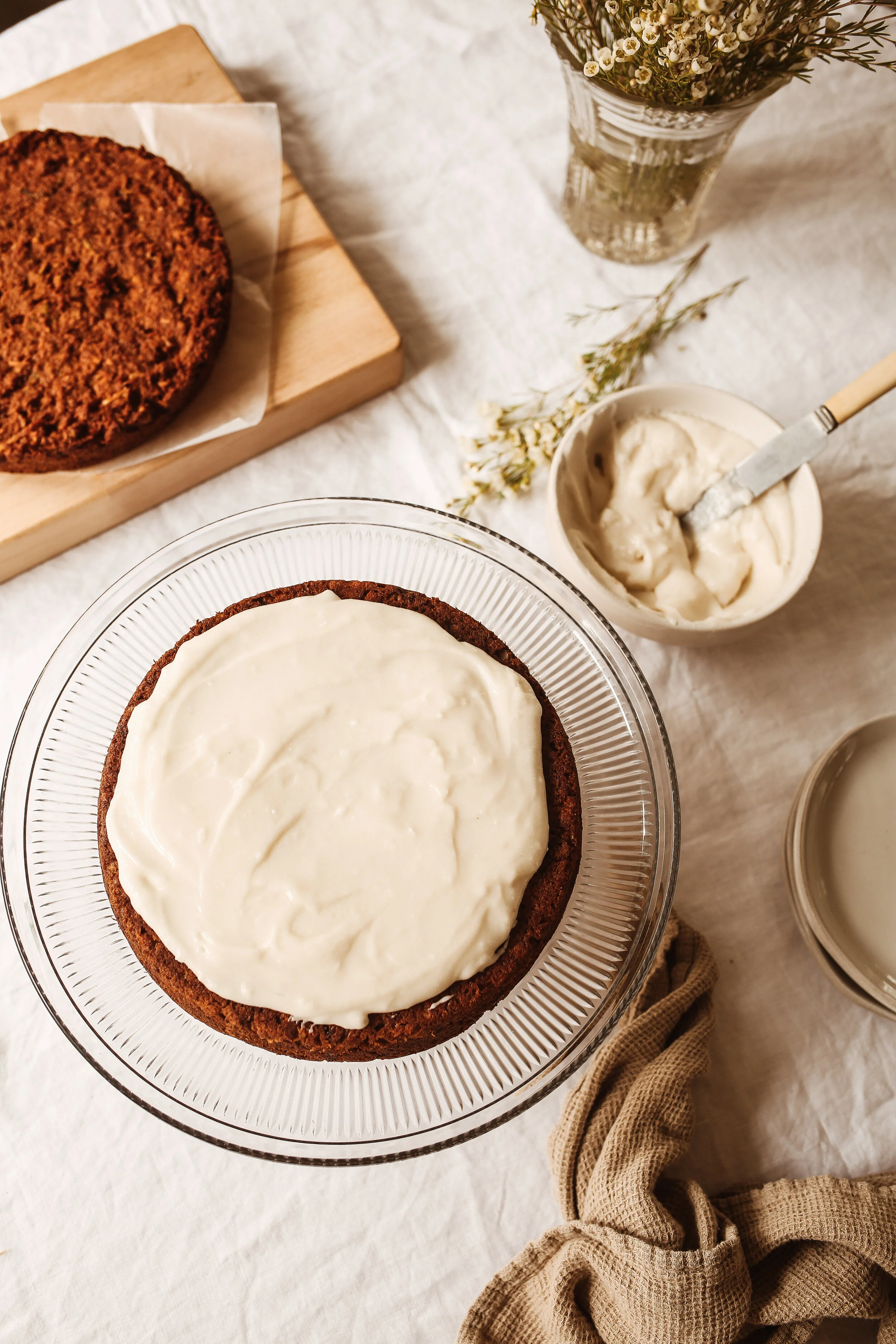 Carrot Cake (made with carrot juice pulp)