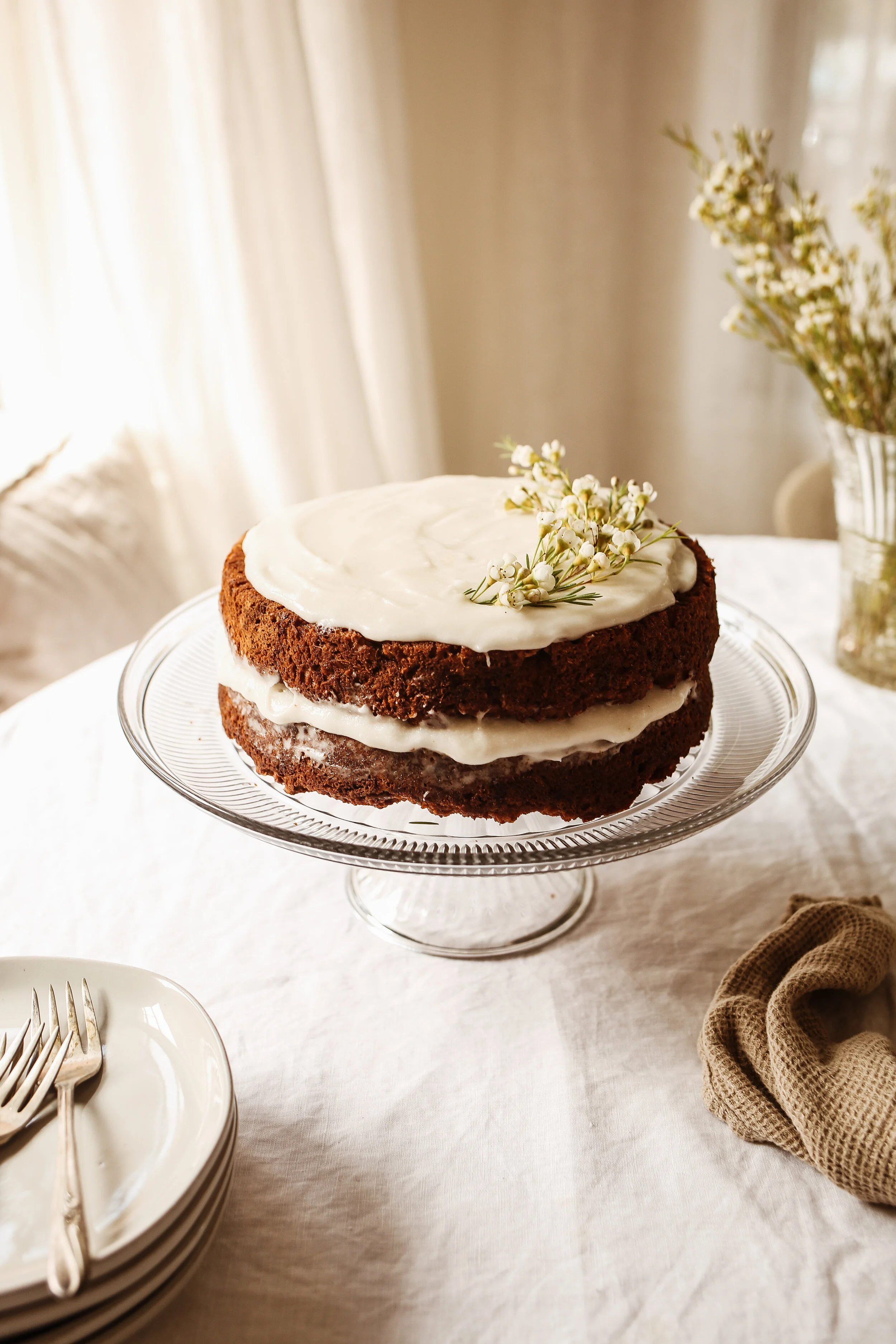 Carrot Cake (made with carrot juice pulp)