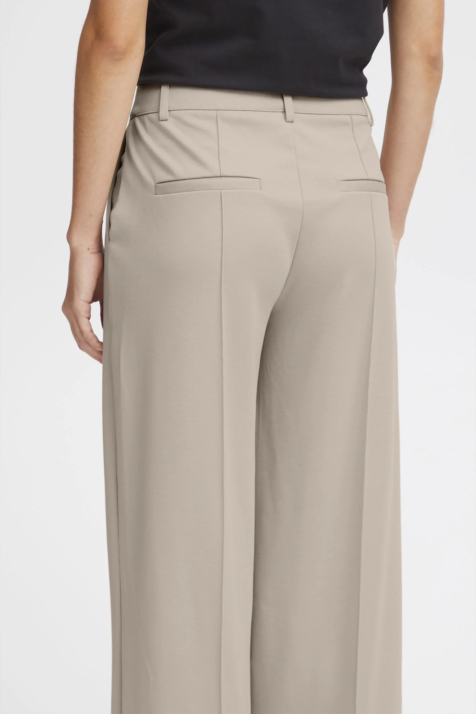 Ichi Kate Sus Office Wide Pant Doeskin — Clothes Minded Boutique