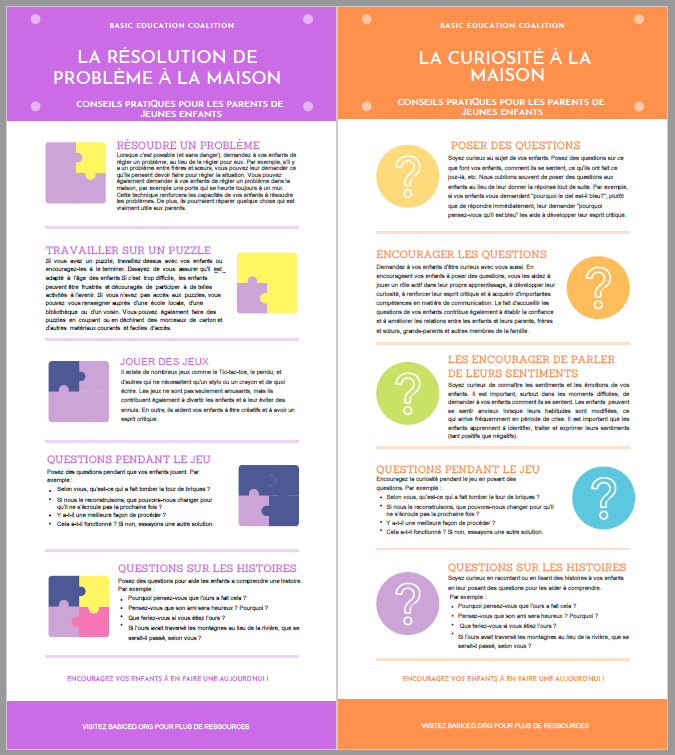FRENCH Infographics: Home-Based Learning Tips for Parents from BEC's ...