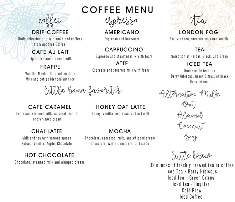 Order Online — Little Bean Coffee Company