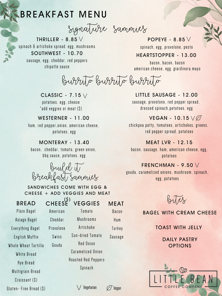 Order Online — Little Bean Coffee Company