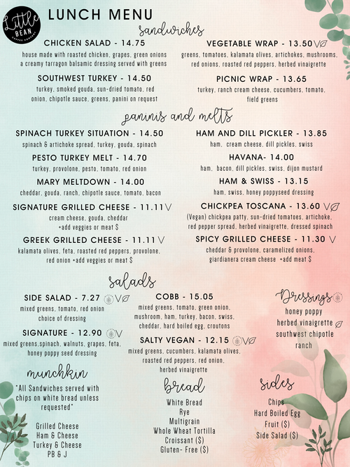 Order Online — Little Bean Coffee Company