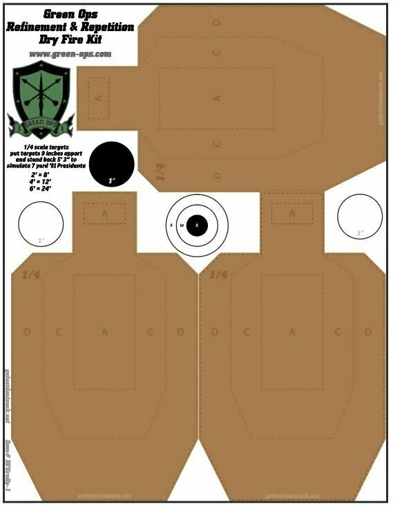 Green Ops Dry Fire Targets — Green Ops