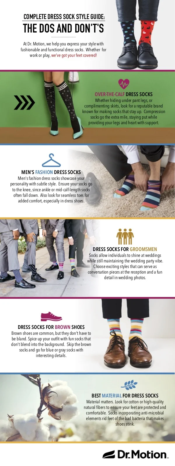 Complete Dress Sock Style Guide: The Do's and Don'ts | Dr. Motion