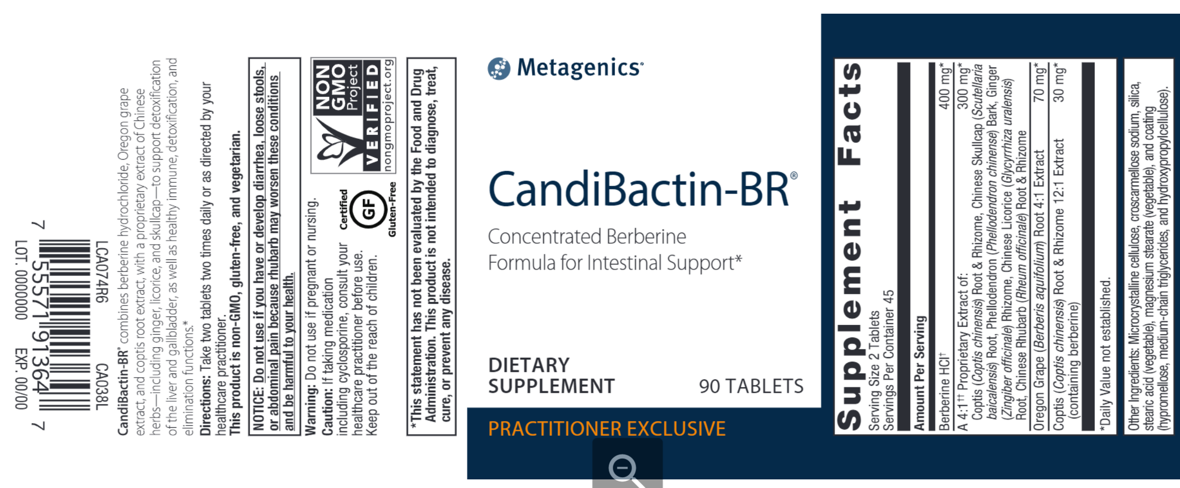 CandiBactin - BR 90 tabs by Metagenics