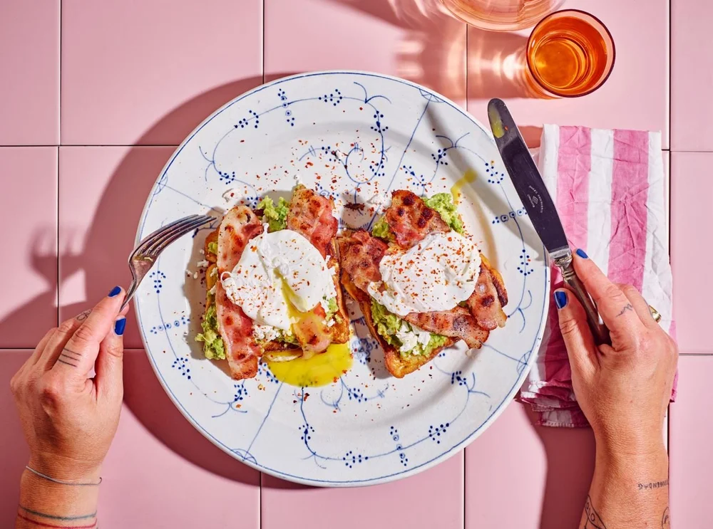 french toast with smashed avocado — Syros We love avocado