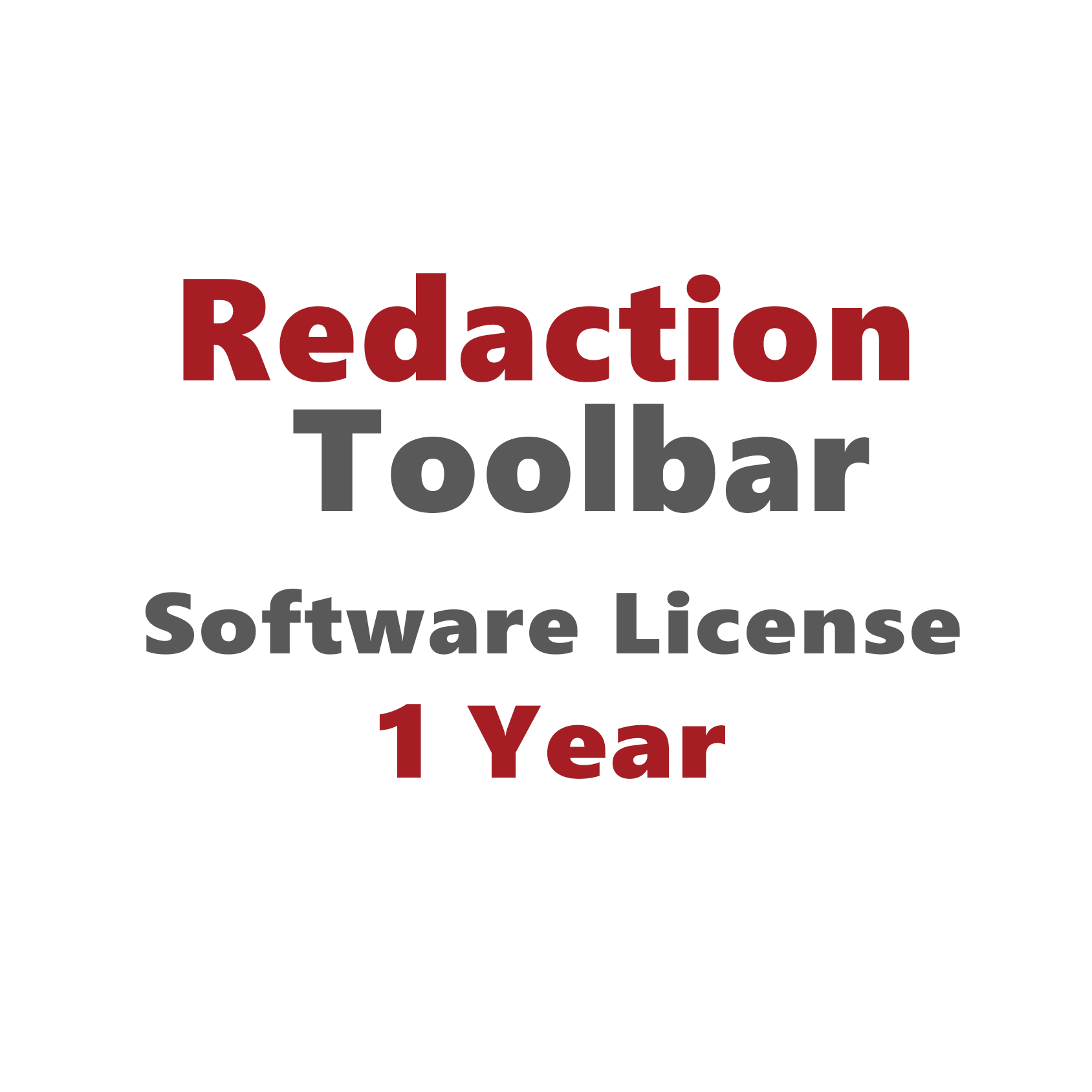 Redaction Toolbar One Year License — HashtagLegal