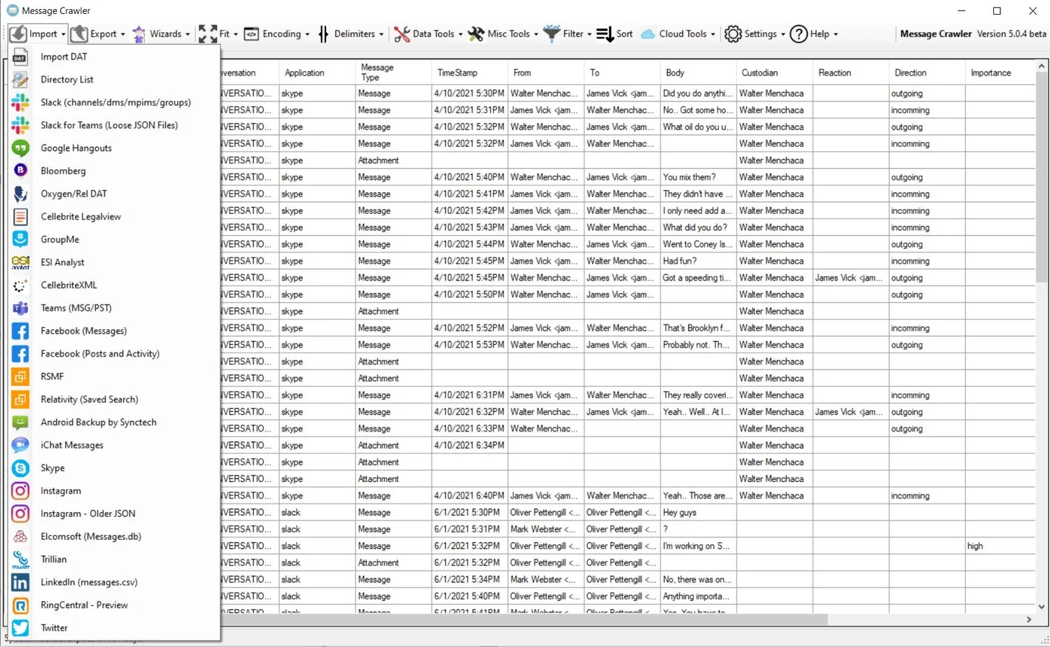 Message Crawler - About — HashtagLegal