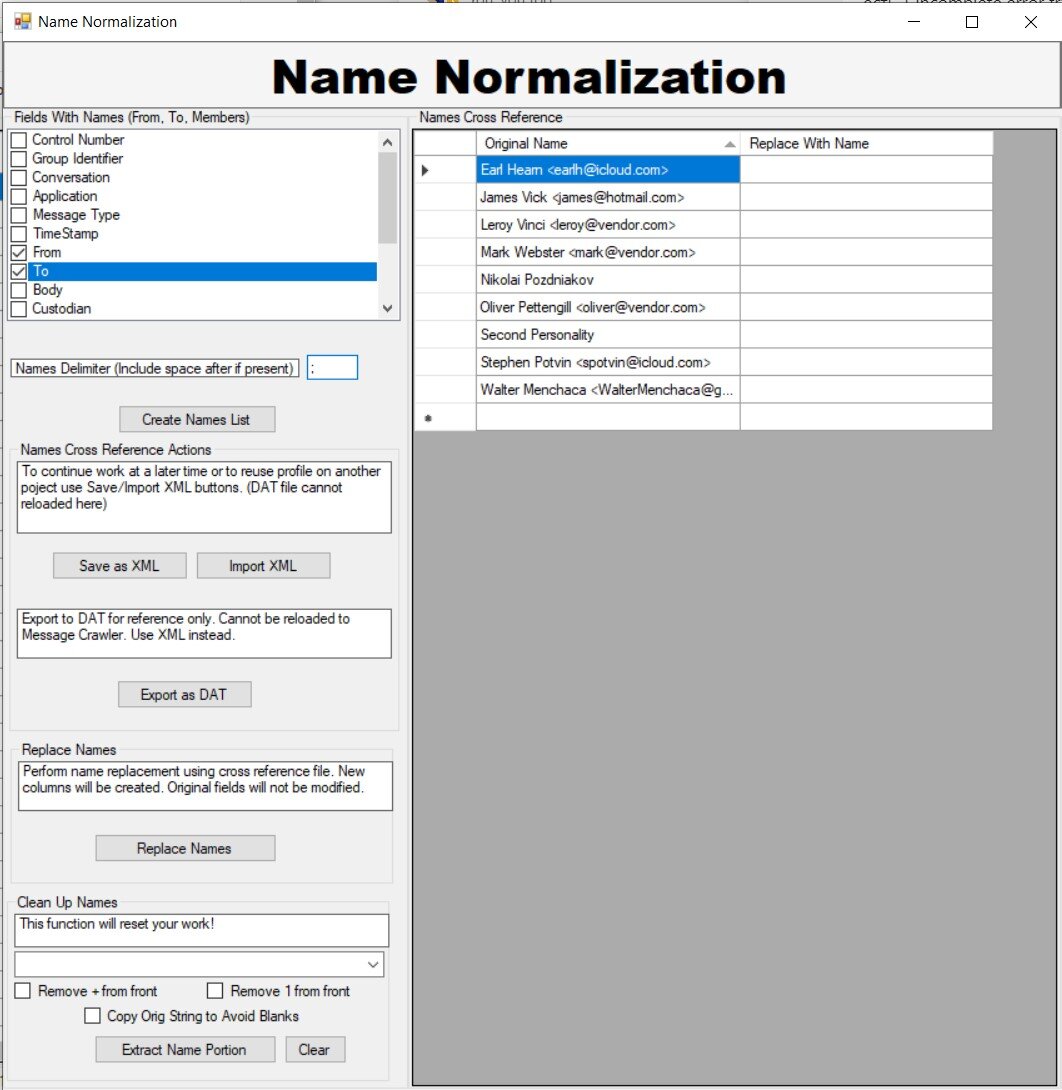 Message Crawler - Data Tools — HashtagLegal