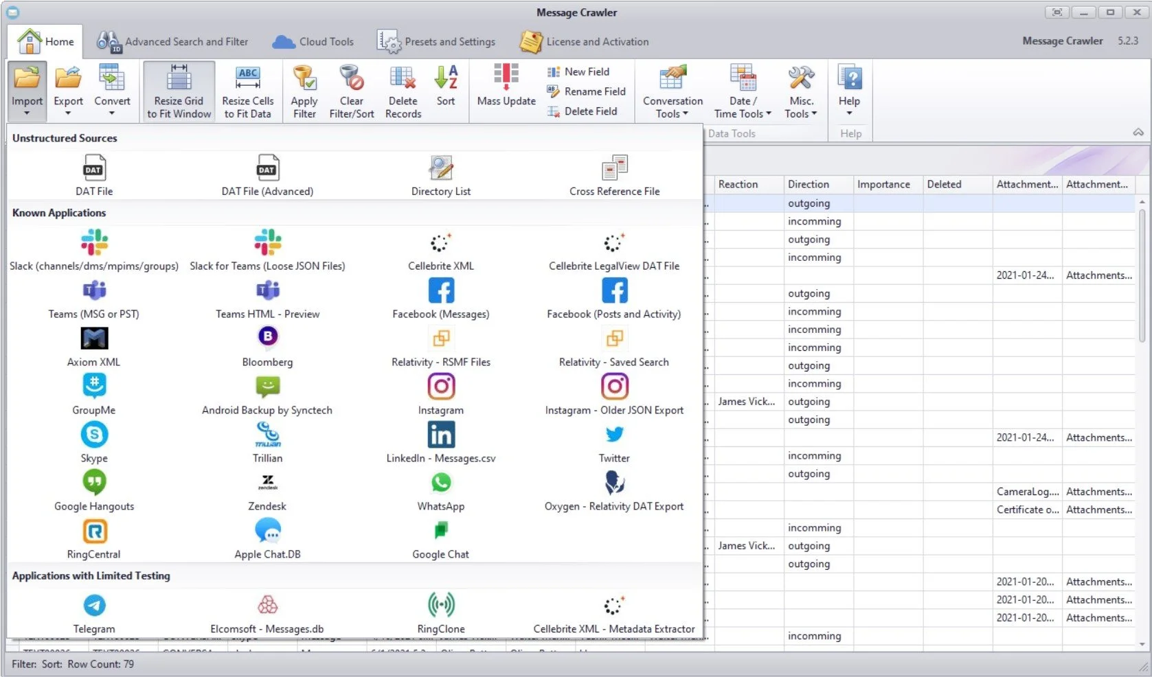 Message Crawler — HashtagLegal