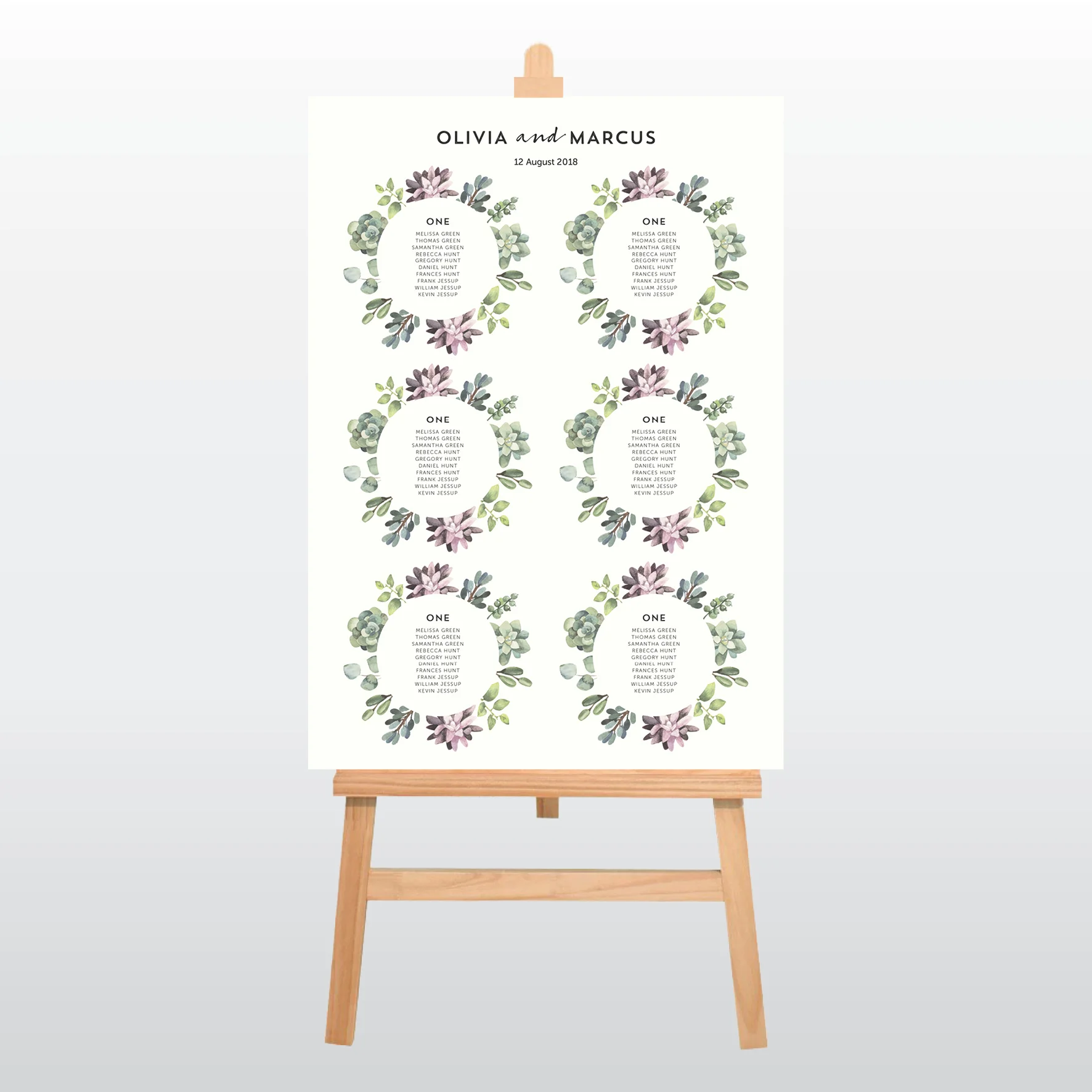 Table Plans — Lovestruck Stationery