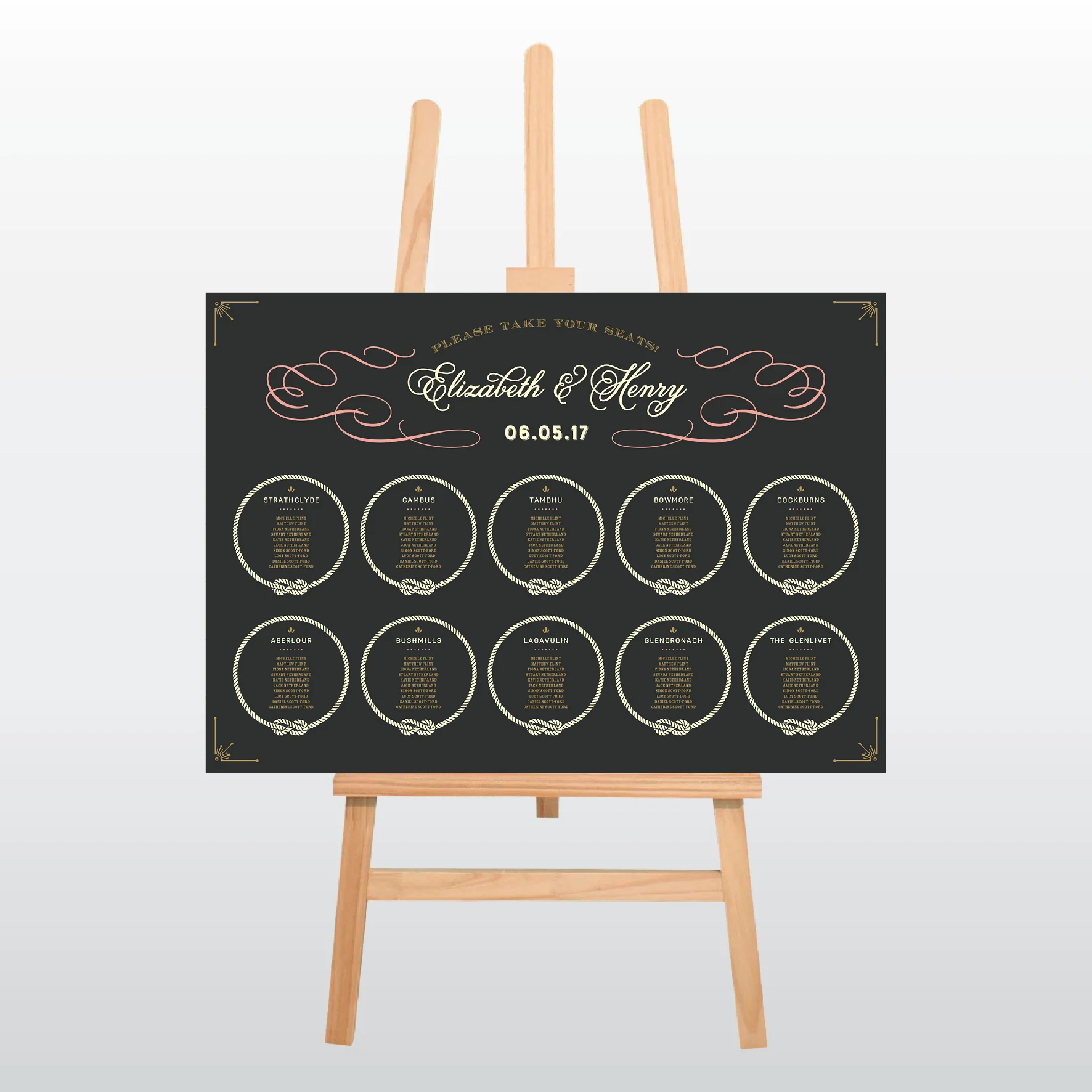 Table Plans — Lovestruck Stationery