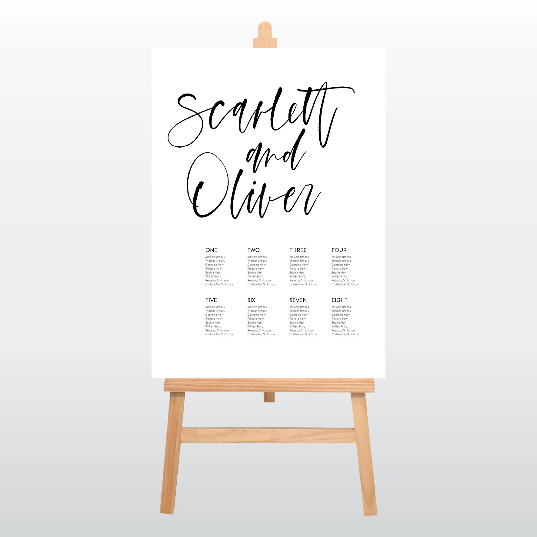 Table Plans — Lovestruck Stationery