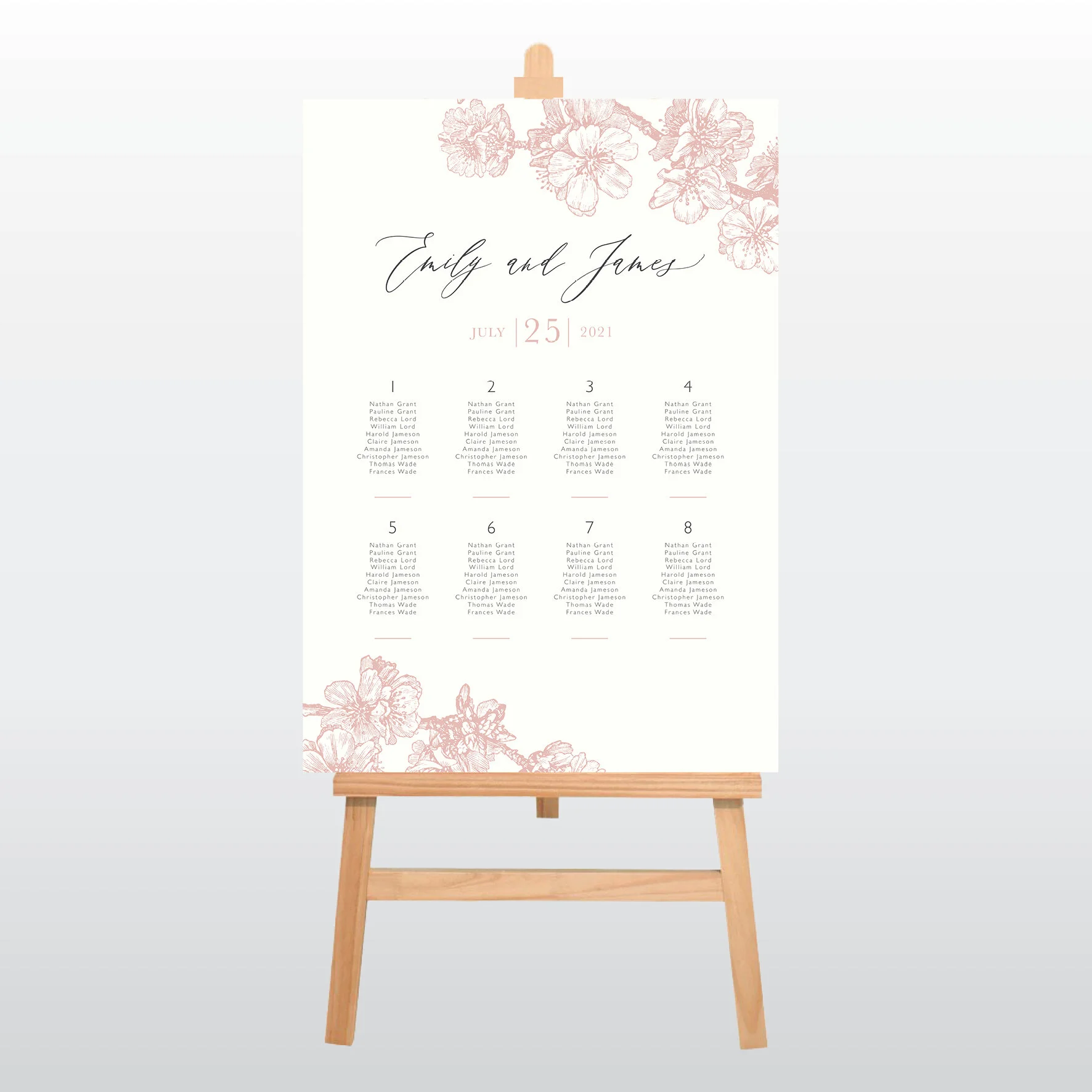 Table Plans — Lovestruck Stationery