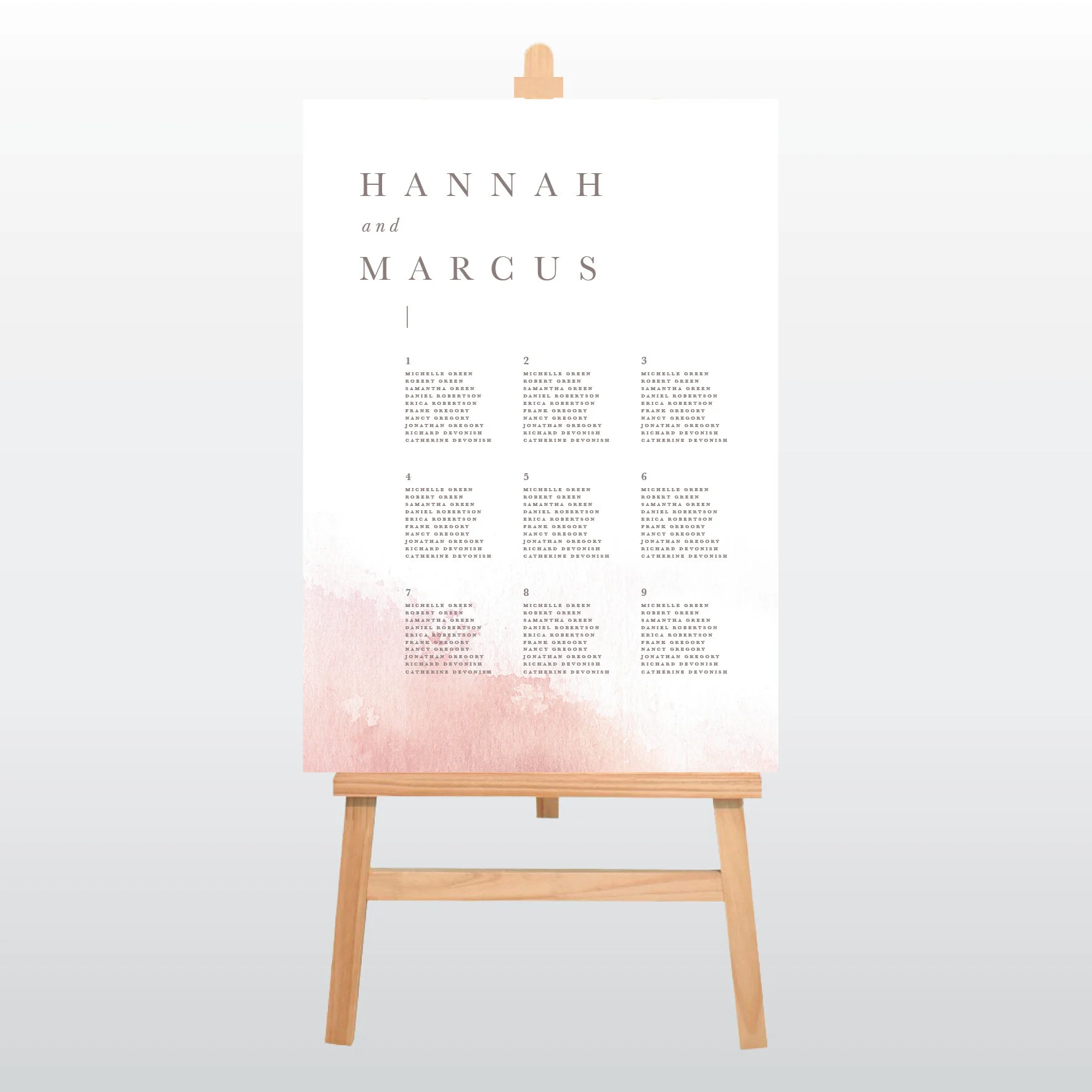 Table Plans — Lovestruck Stationery