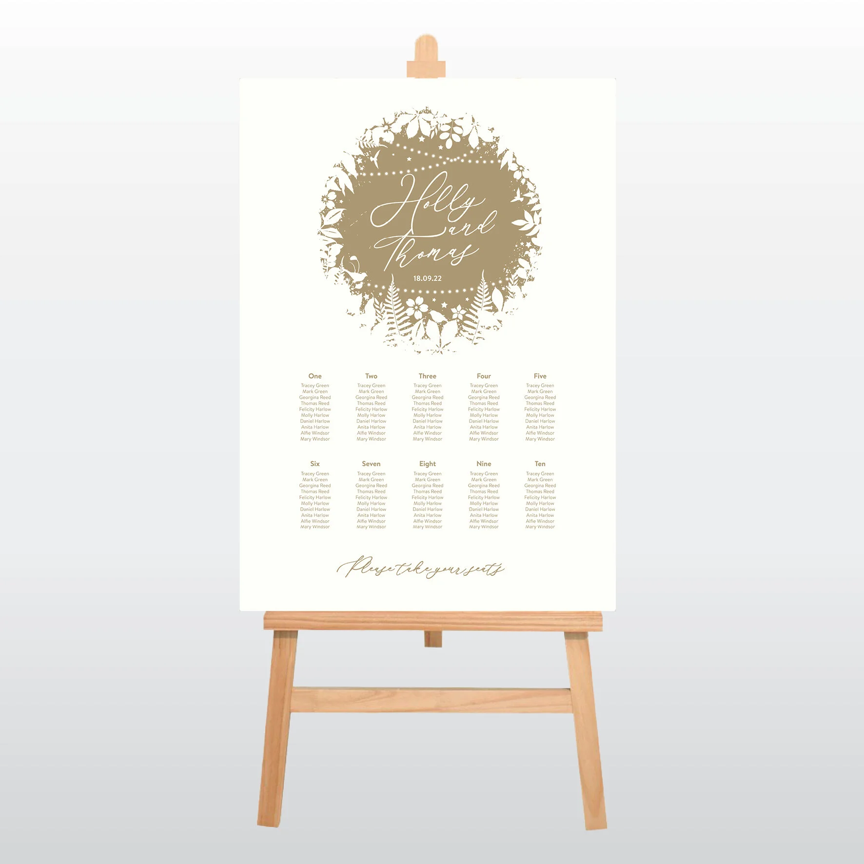 Table Plans — Lovestruck Stationery